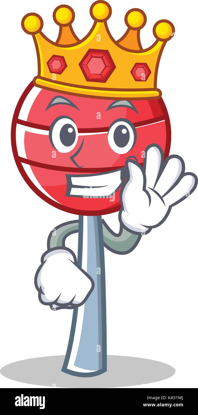 king sweet lollipop character cartoon Stock Vector Image & Art - Alamy