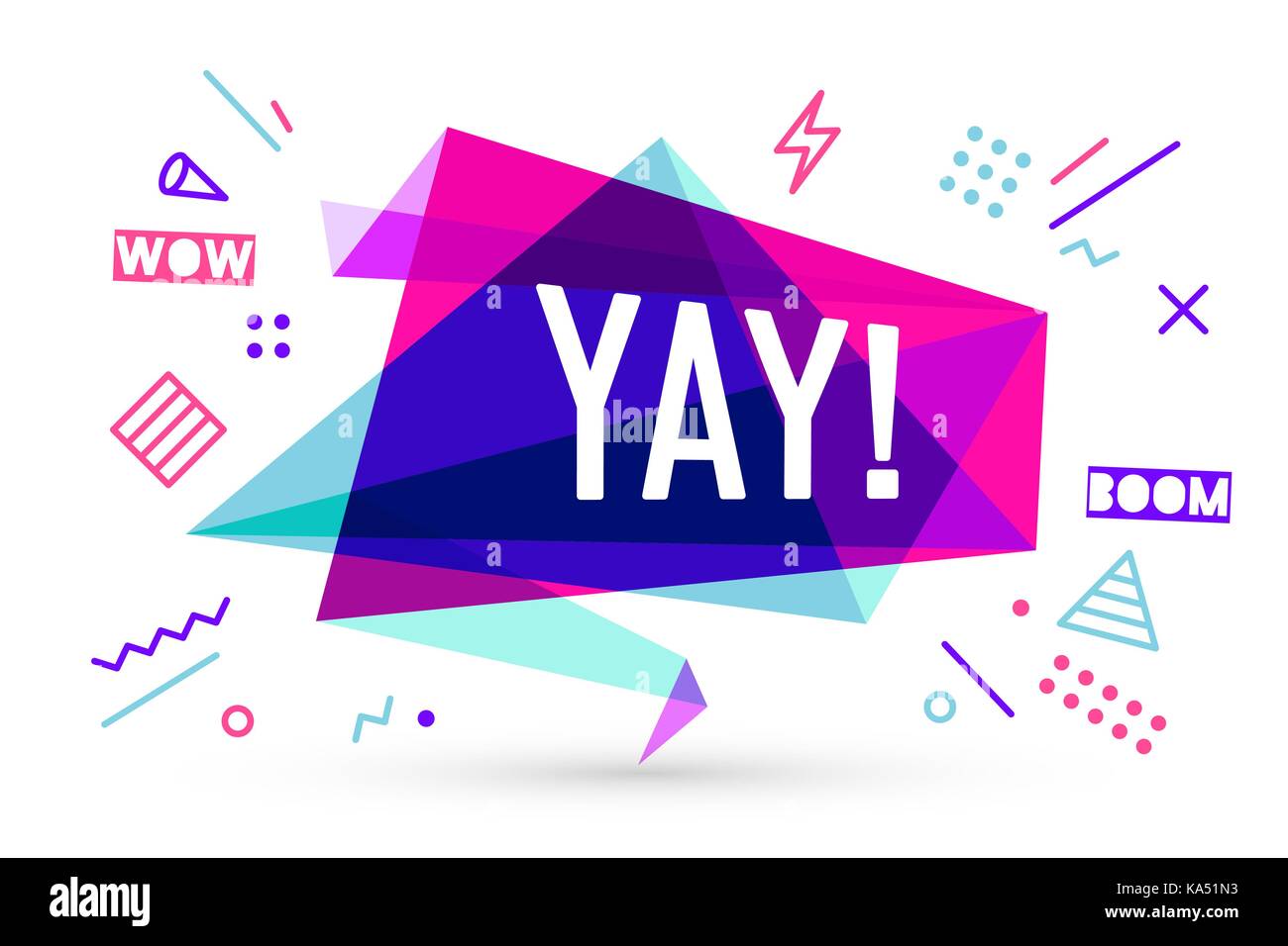 Yay triangle Stock Vector Images - Alamy