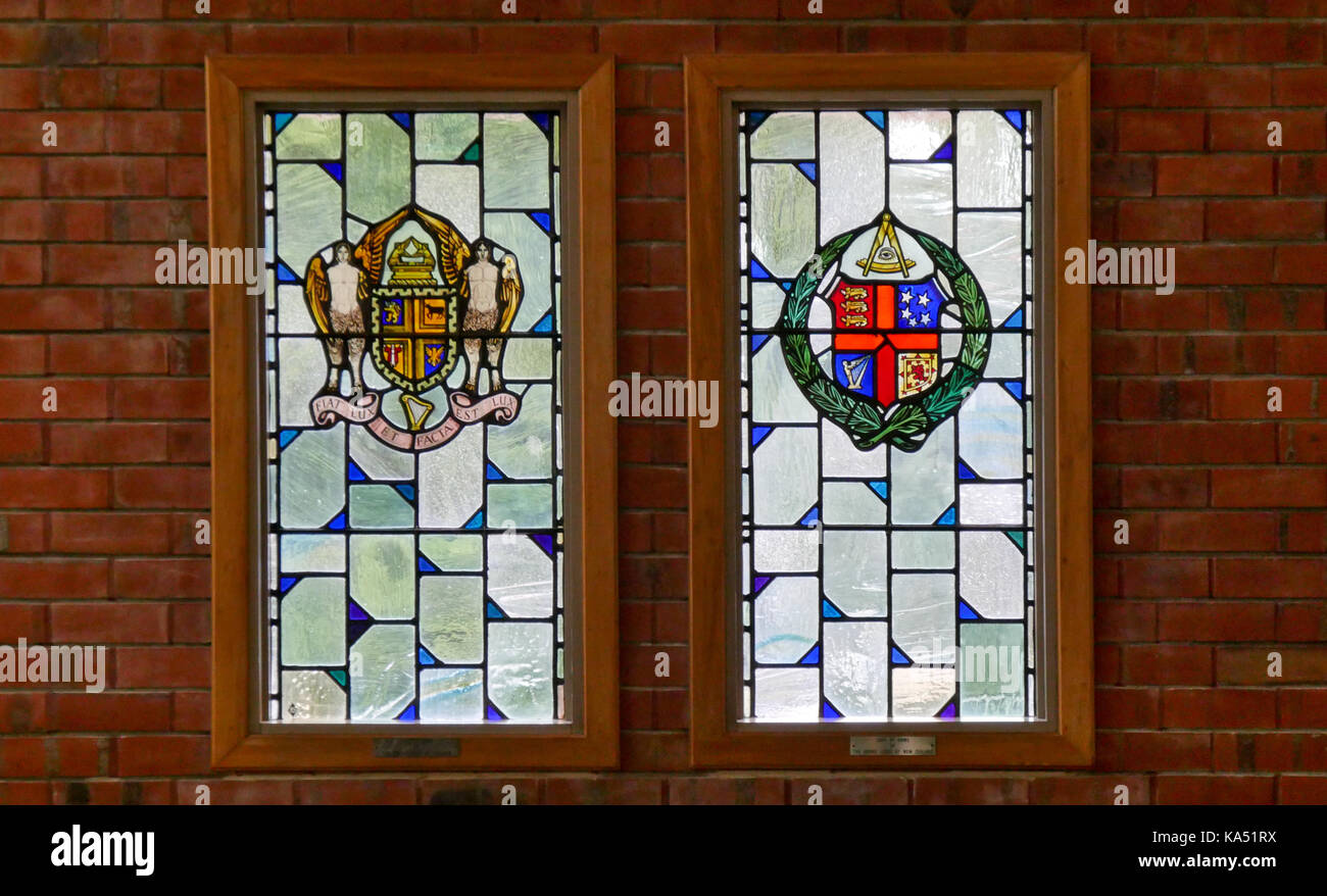 elegant window shot in a funeral chapel elegant window shot in a ...