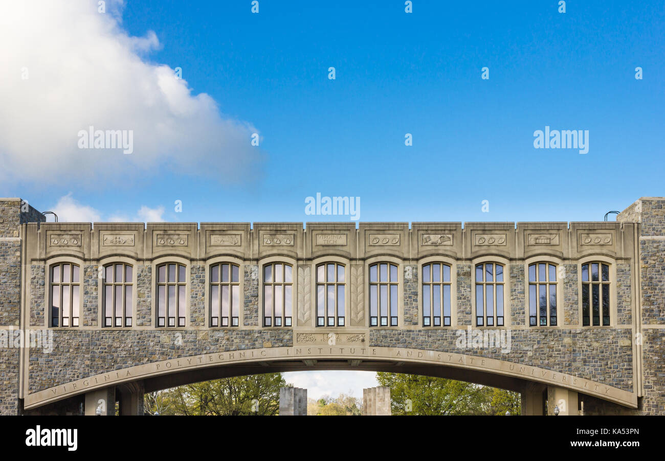 Torgersen Hall at Virginia Tech University on April 6, 2012, in ...