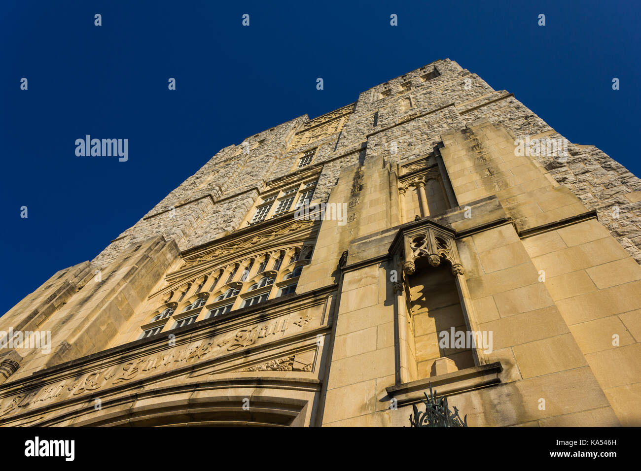 Burruss Hall at Virginia Tech University in Blacksburg, Virginia Stock ...