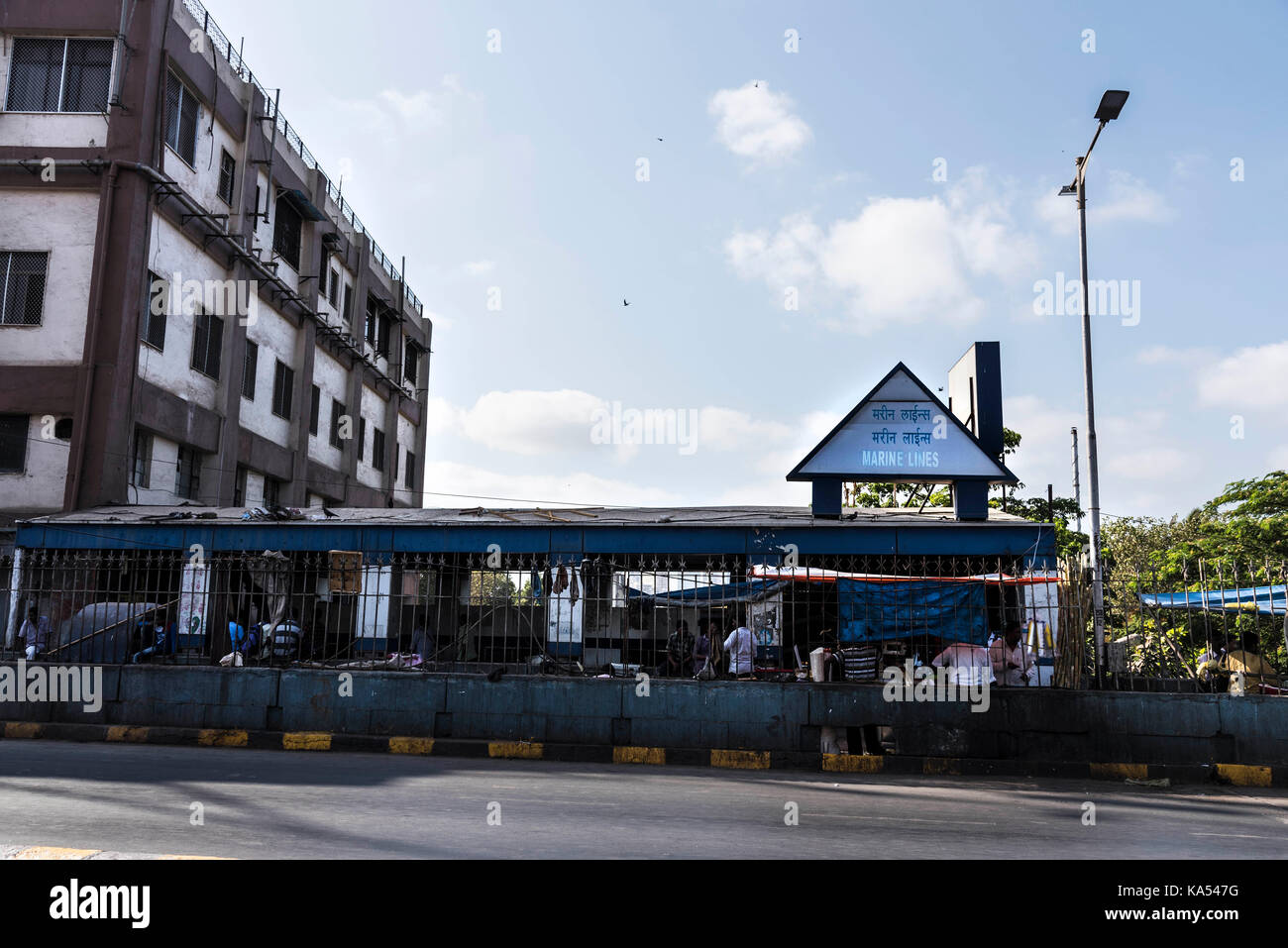 marine lines railway station, mumbai, maharashtra, India, Asia Stock ...