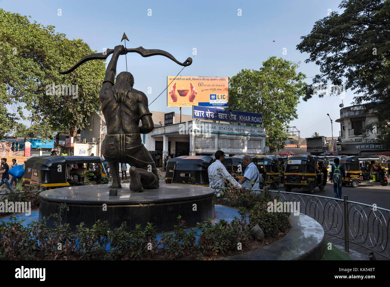 khar road railway station, mumbai, maharashtra, India, Asia Stock Photo ...
