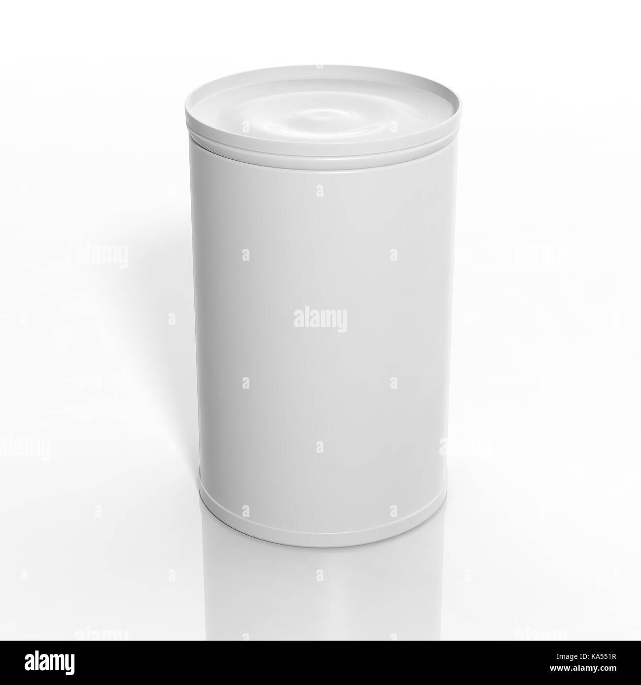 Blank tin can realistic Black and White Stock Photos & Images - Alamy