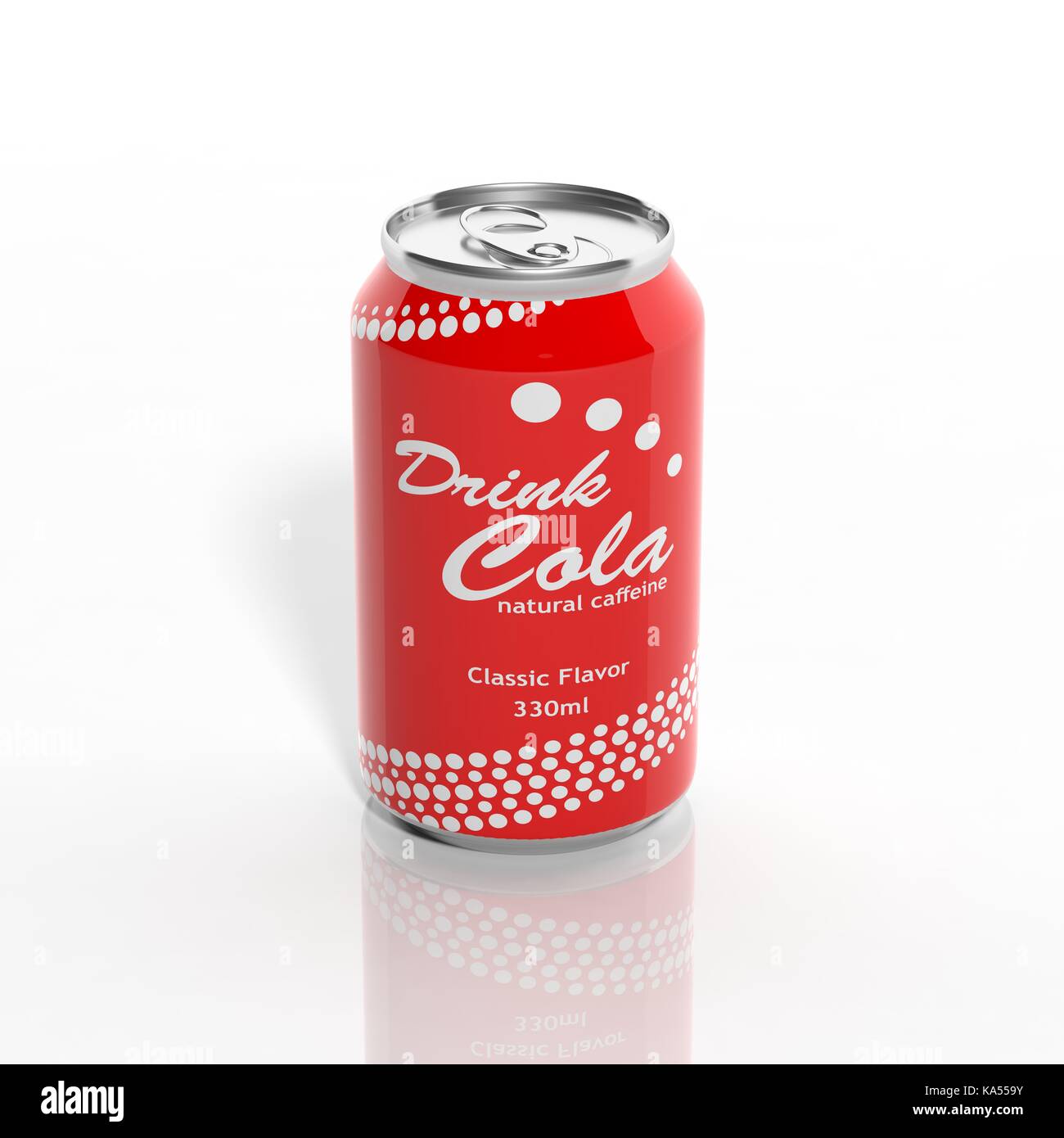 3D Cola Drink can isolated on white Stock Photo - Alamy