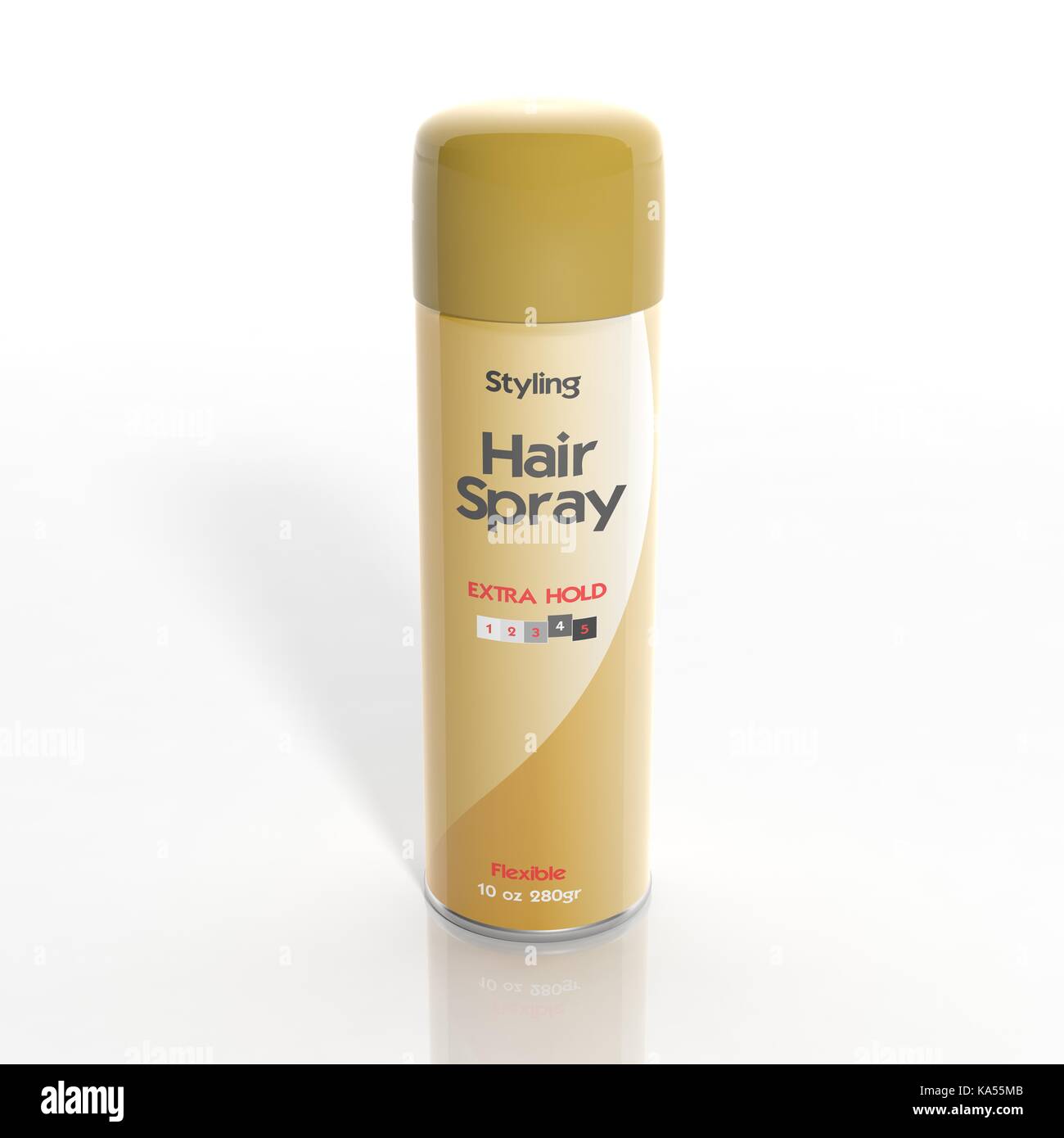 3D Hair Styling Spray isolated on white background Stock Photo - Alamy