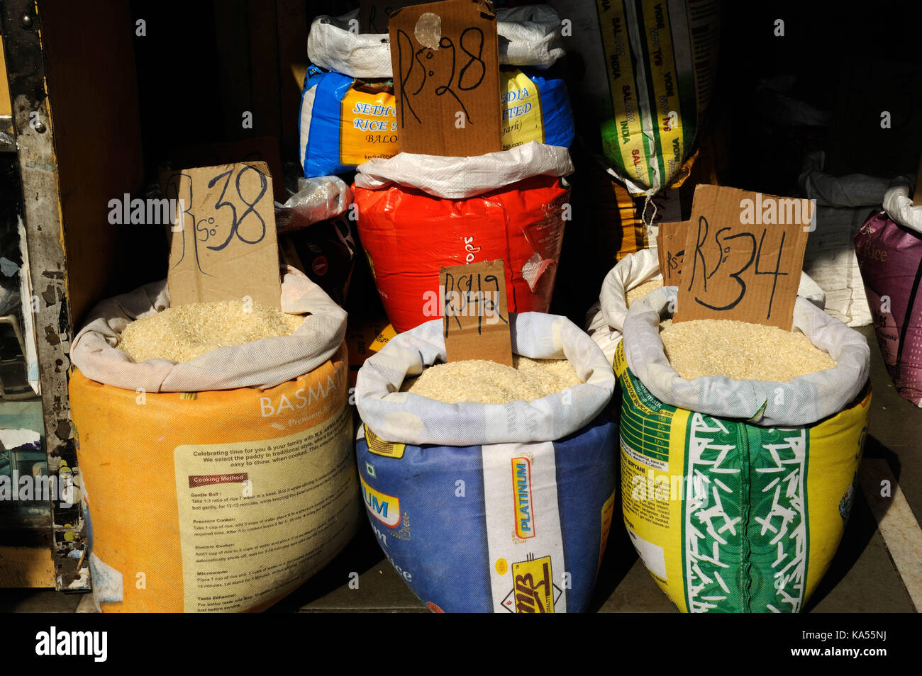 grains shop, mumbai, maharashtra, India, Asia Stock Photo - Alamy