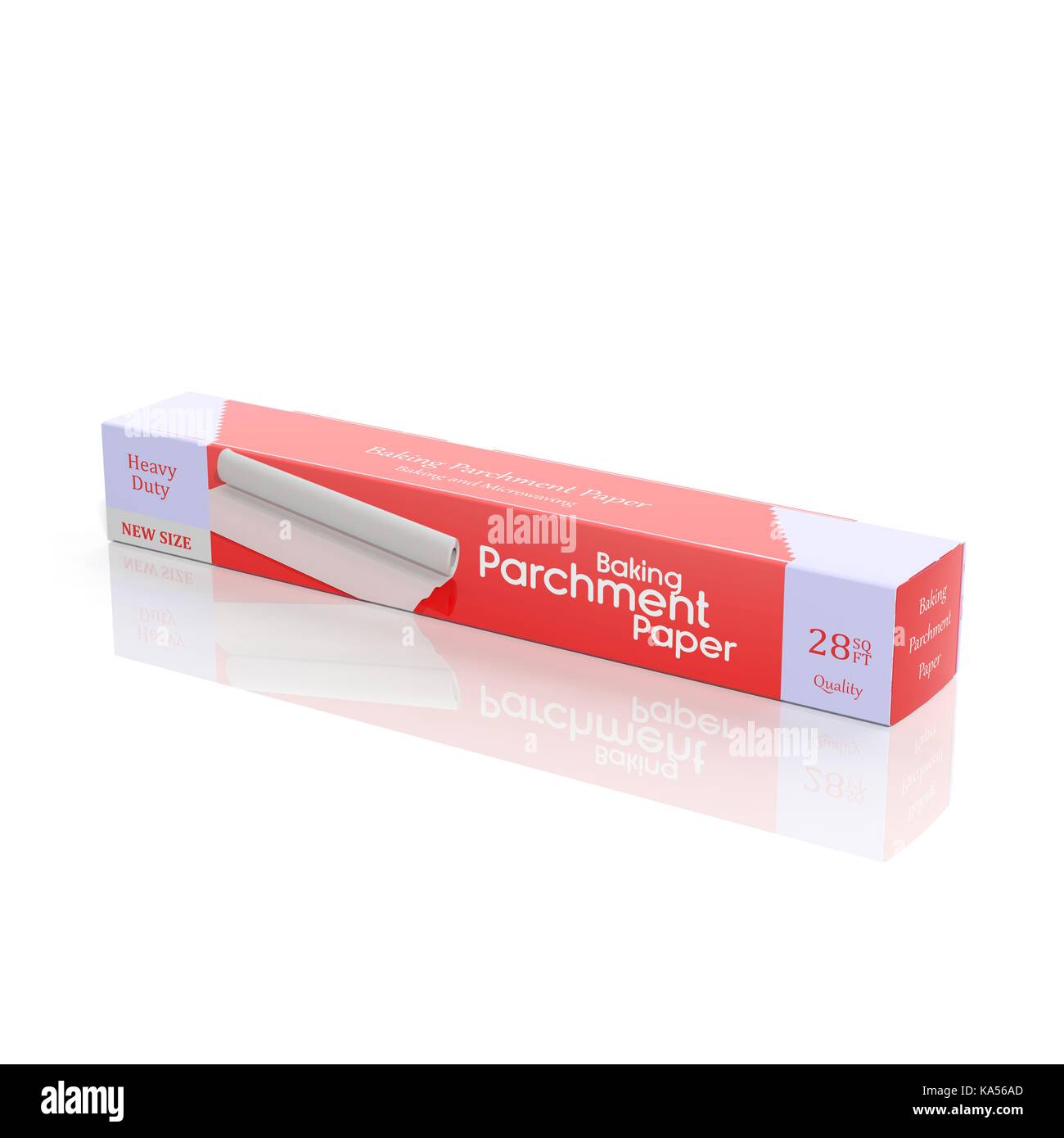 3D Parchment Paper paper box isolated on white Stock Photo - Alamy