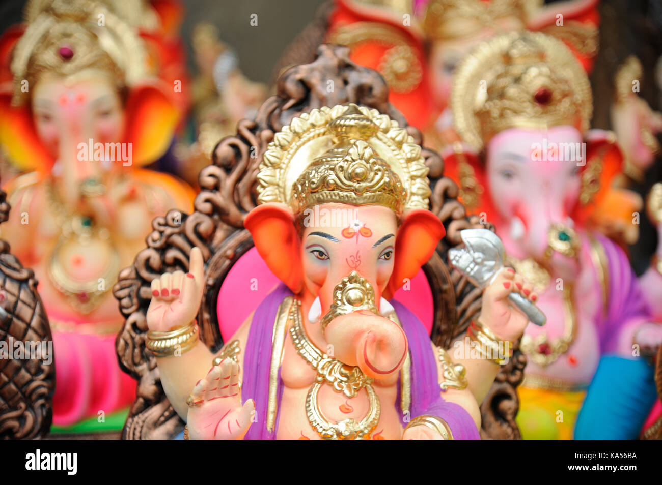 Lord ganesh statue kept for sale, mumbai, maharashtra, India, Asia ...
