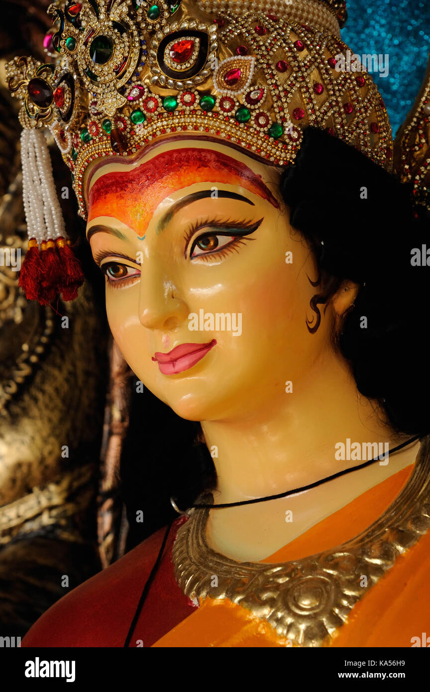 goddess durga statue festival, mumbai, maharashtra, India, Asia Stock ...