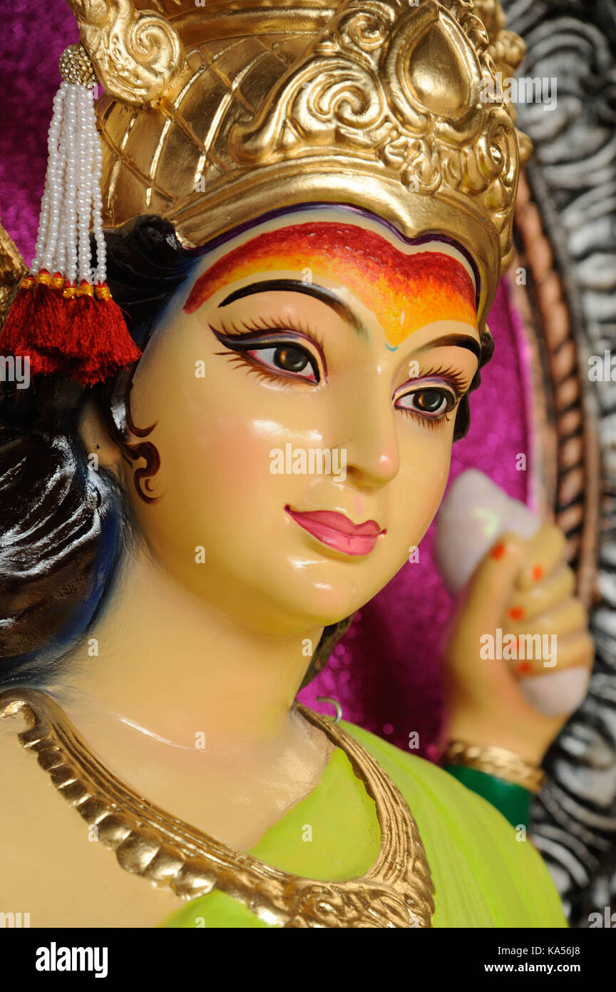 goddess durga statue festival, mumbai, maharashtra, India, Asia Stock ...