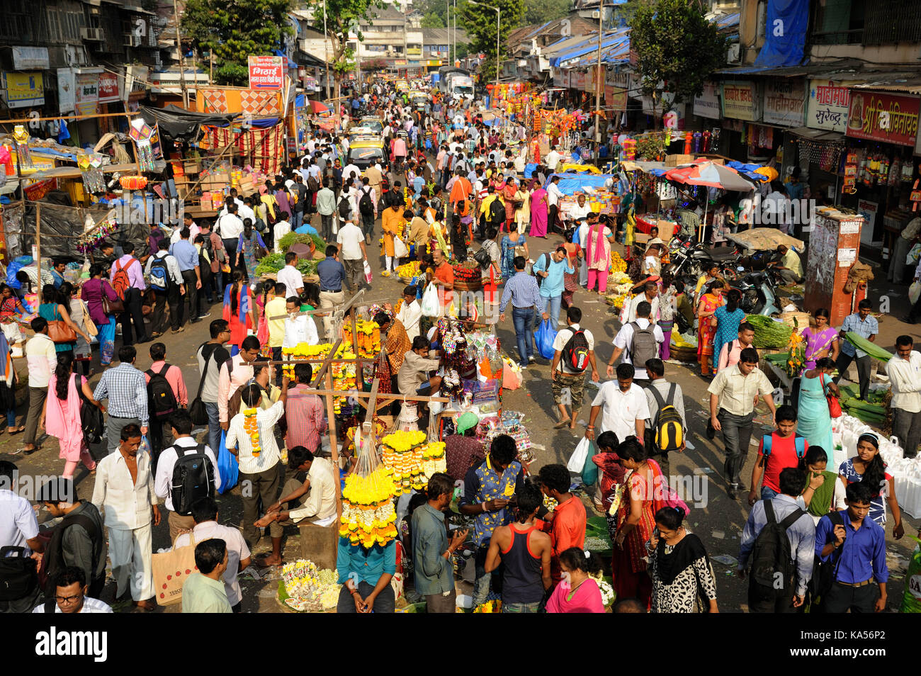flower market, dadar, mumbai, maharashtra, India, Asia Stock Photo - Alamy