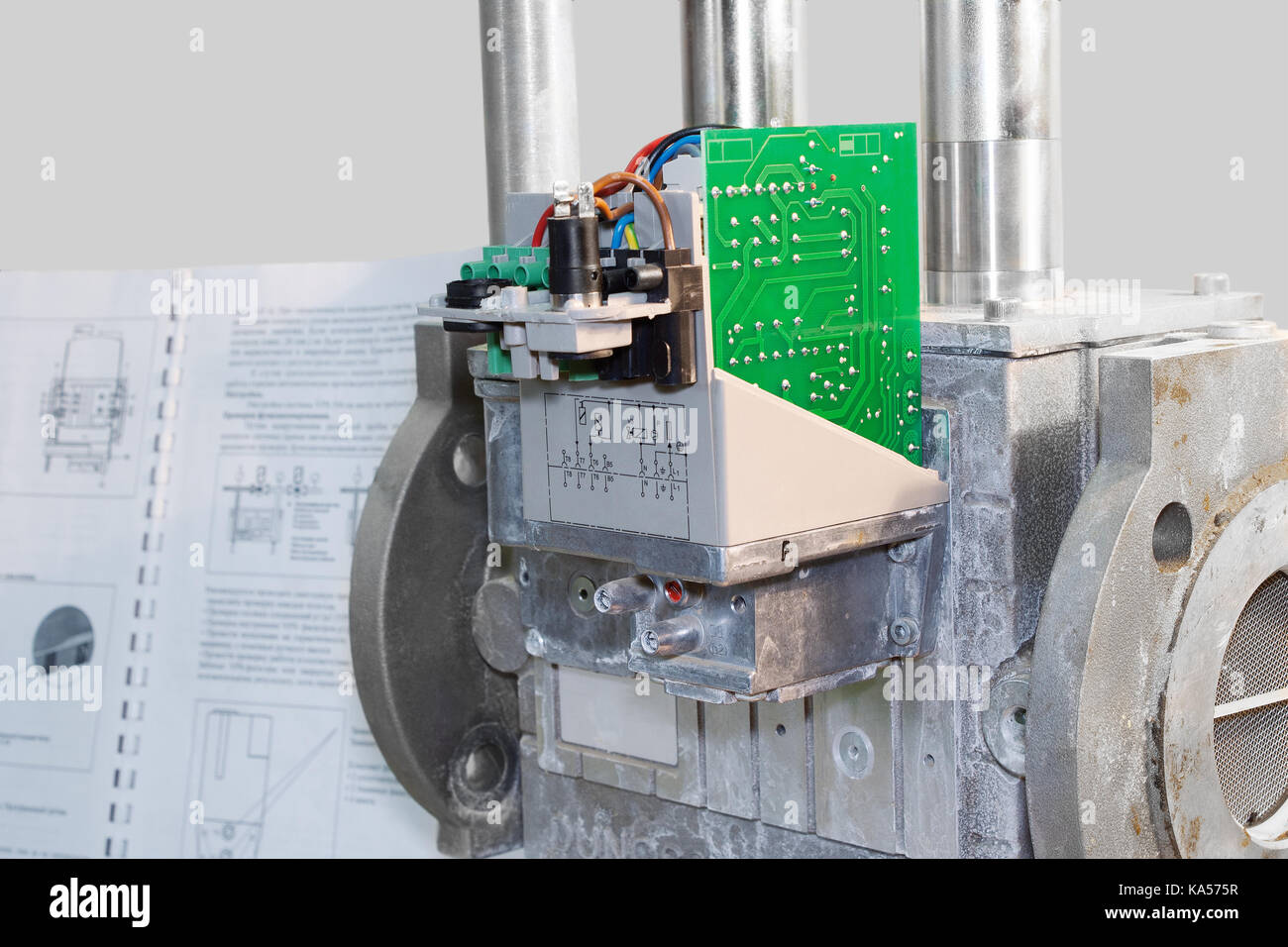 Industrial electronics. Gas valve unit. To supply gas to the burner ...