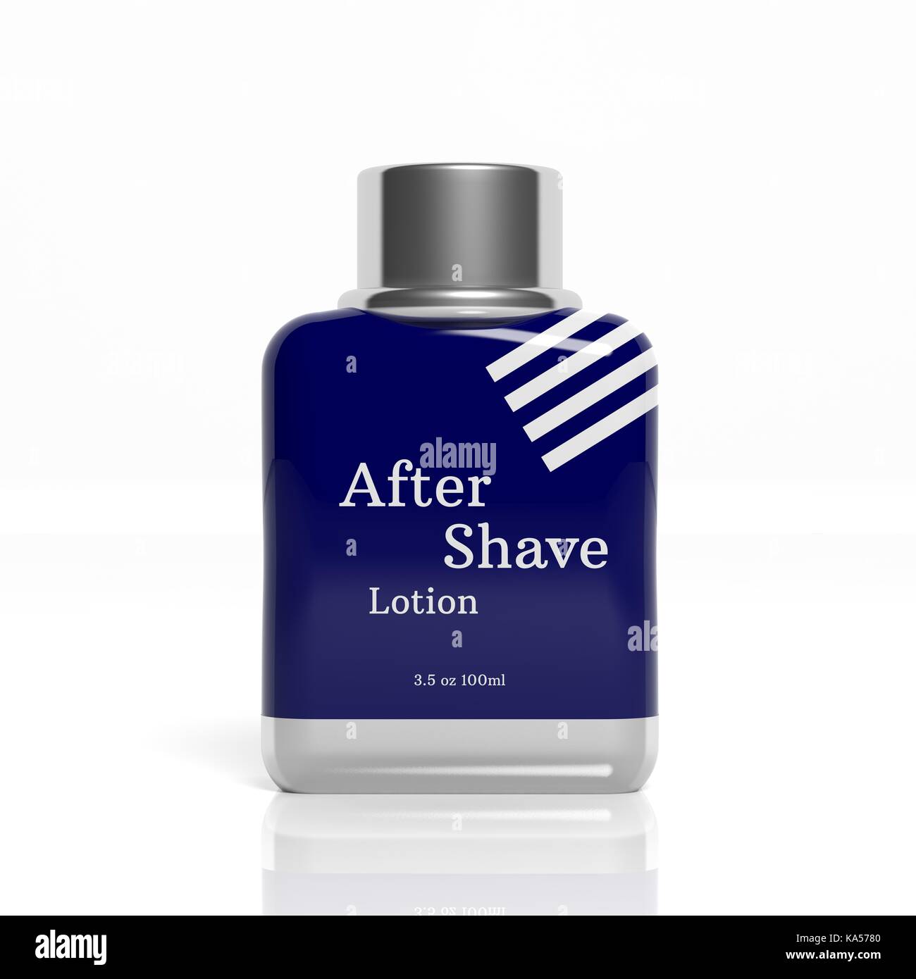3D After Shave bottle isolated on white background Stock Photo - Alamy
