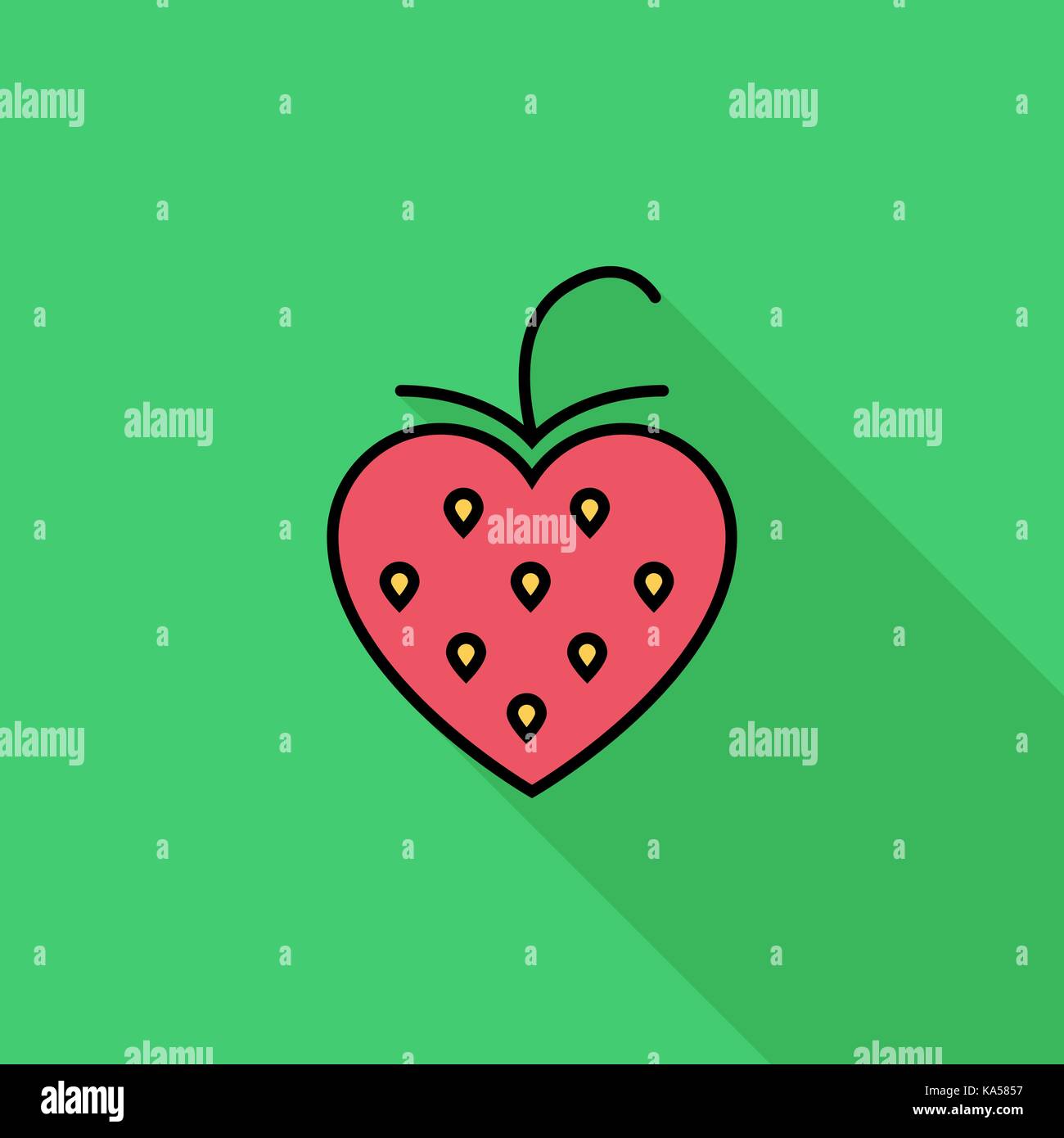 Strawberry square Stock Vector Images - Alamy