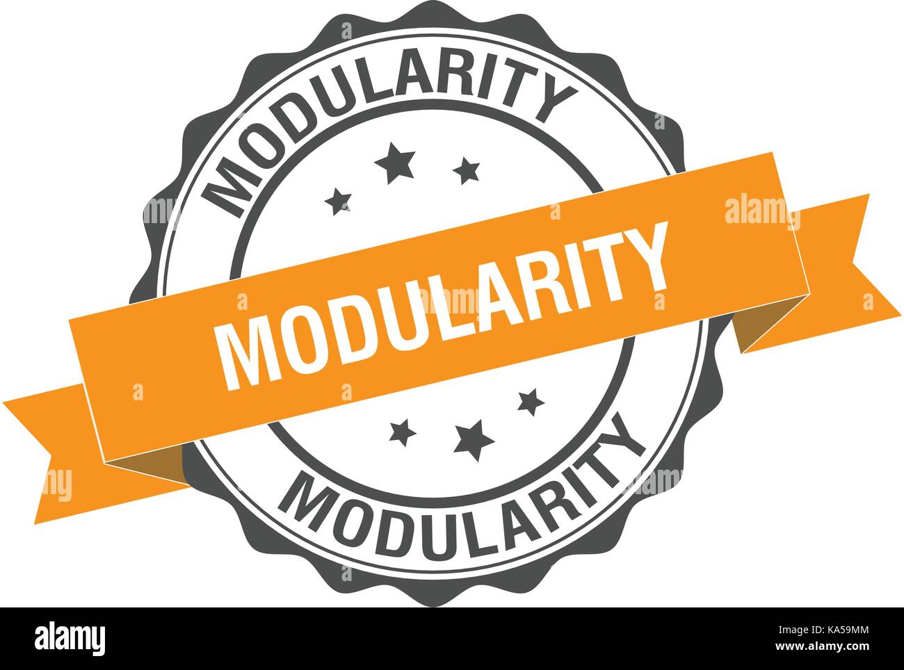 Modularity stamp illustration Stock Vector Image & Art - Alamy