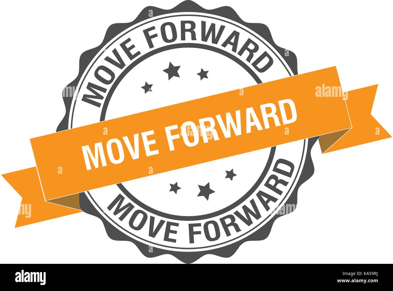 Move forward stamp illustration Stock Vector Image & Art - Alamy