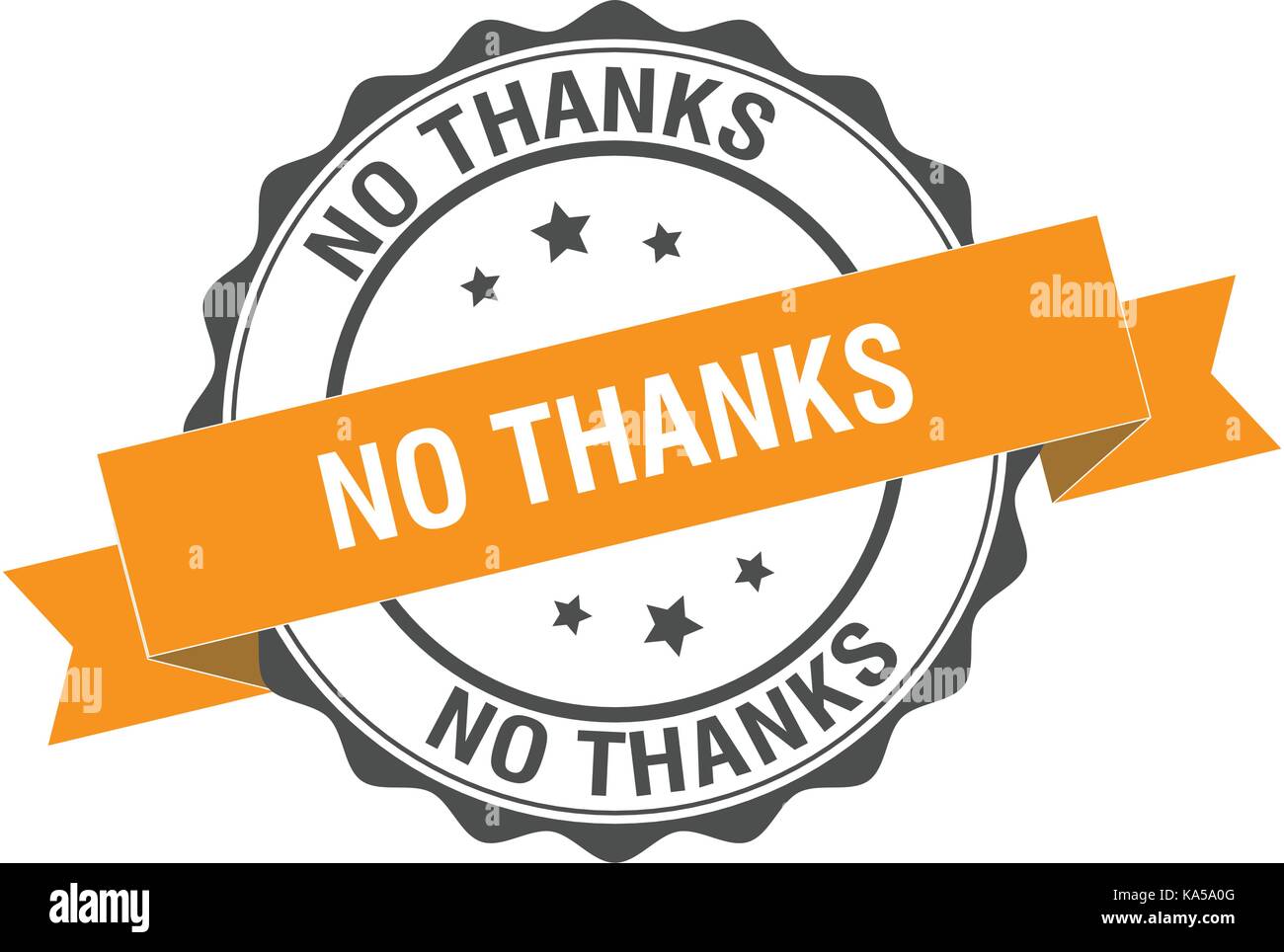 No thanks stamp illustration Stock Vector Image & Art - Alamy