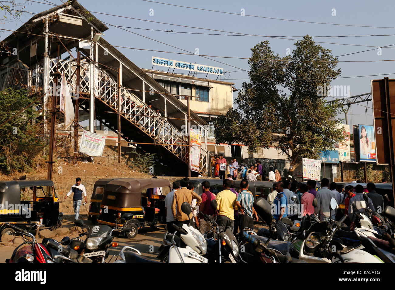 Asangaon Railway station, thane, maharashtra, India, Asia Stock Photo ...