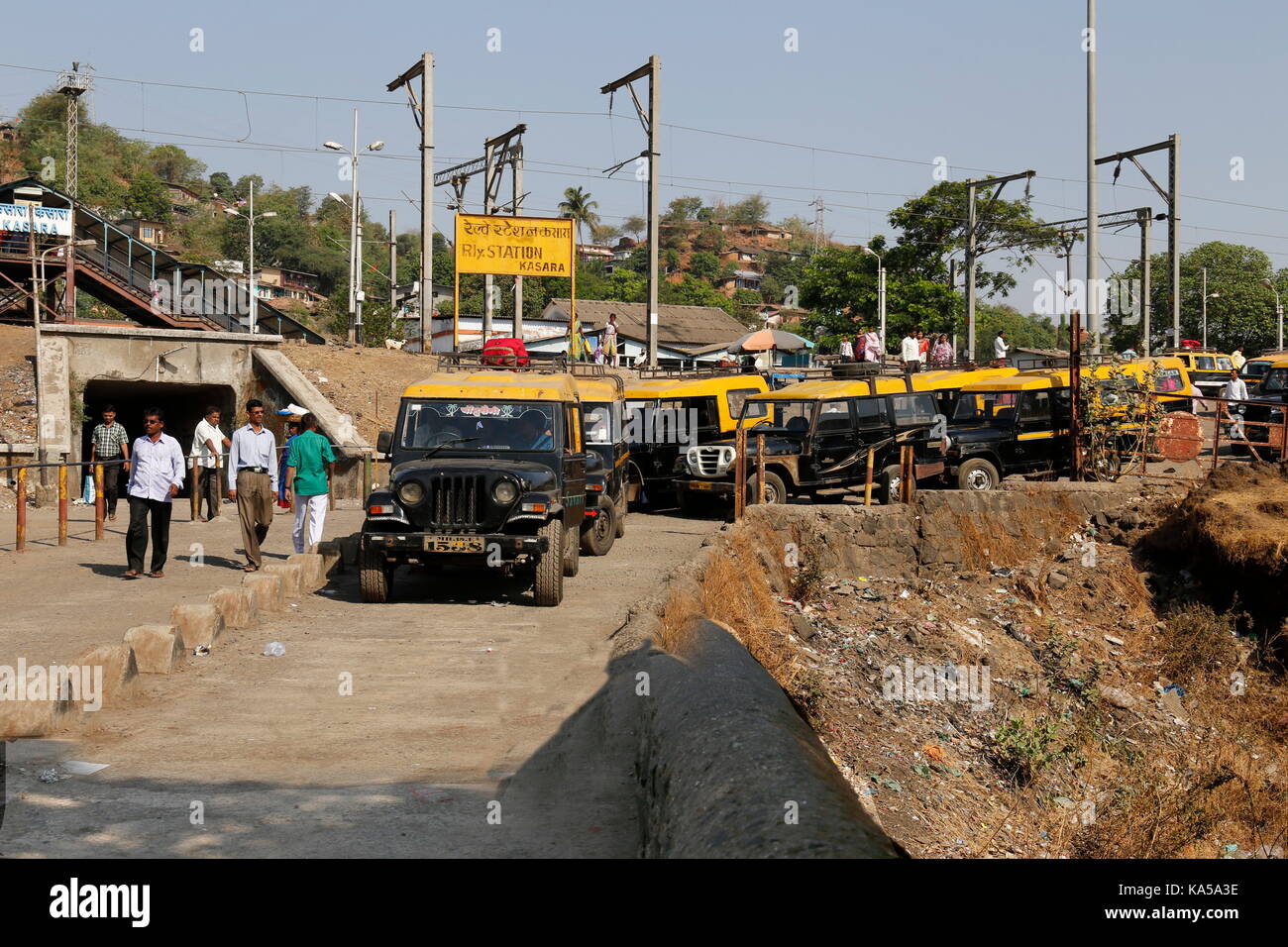 Kasara Railway station, thane, maharashtra, India, Asia Stock Photo - Alamy
