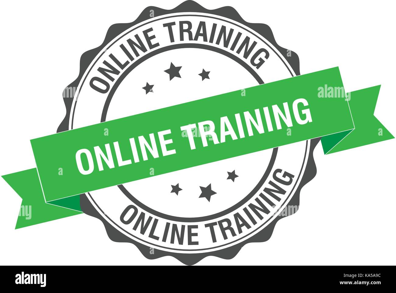 Online training stamp illustration Stock Vector Image & Art - Alamy