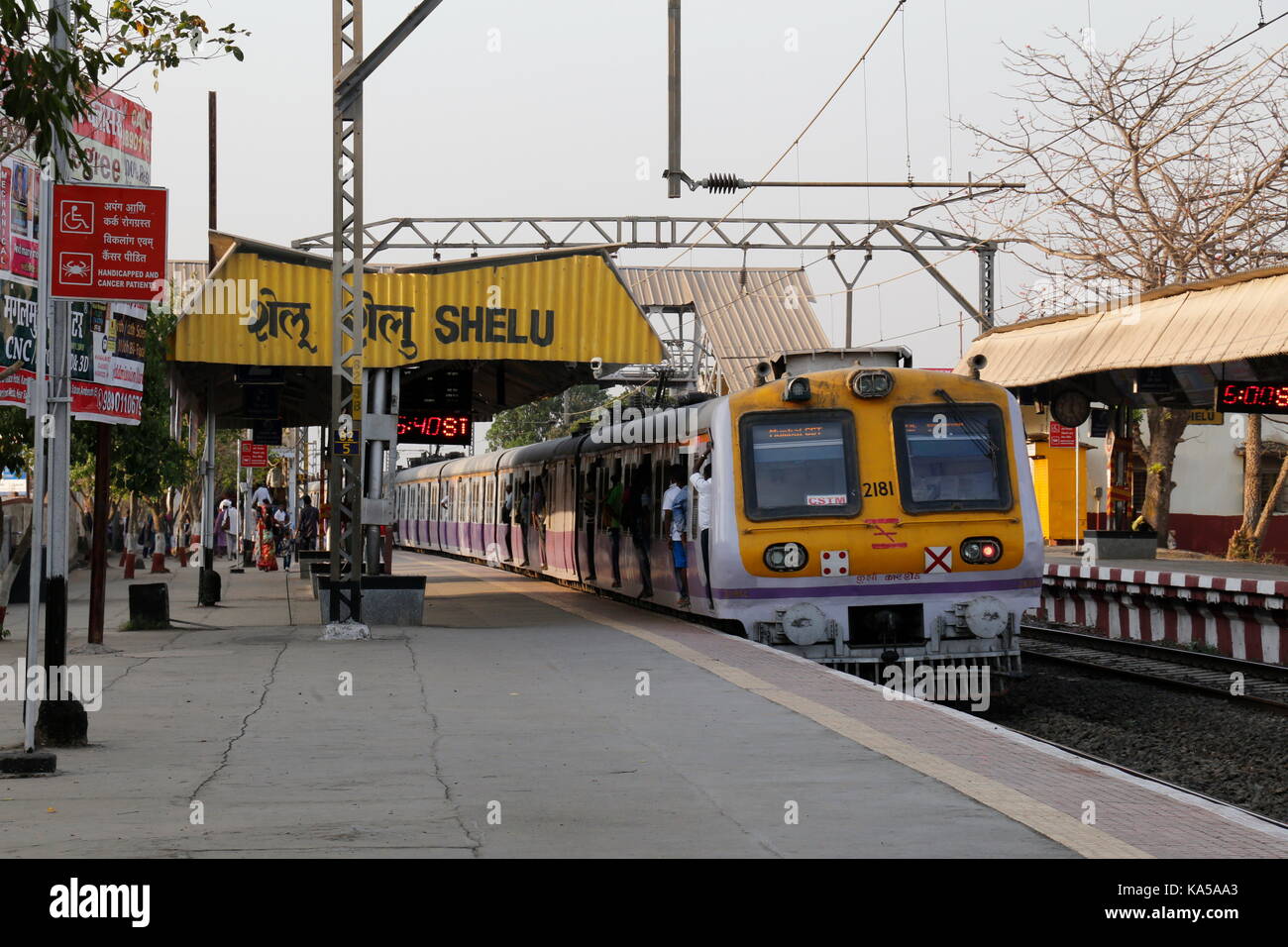 Shelu railway station, Raigad, maharashtra, India, Asia Stock Photo - Alamy