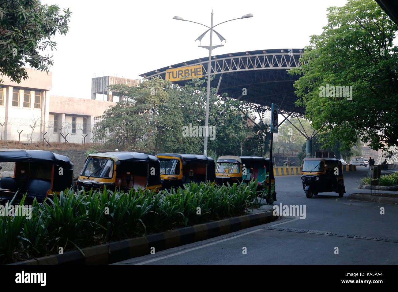 Turbhe railway station, Navi Mumbai, maharashtra, India, Asia Stock ...
