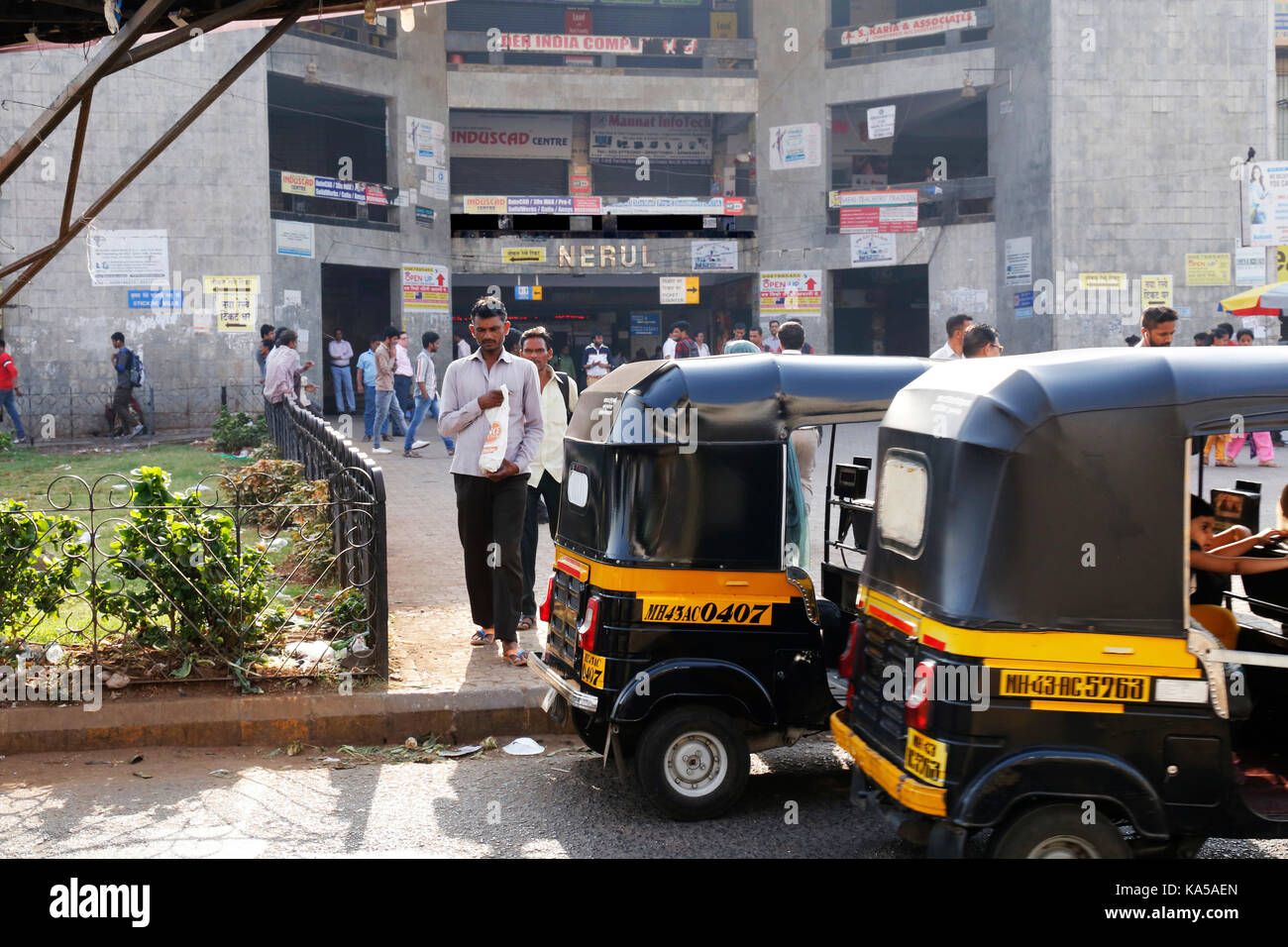Nerul railway station, Navi Mumbai, maharashtra, India, Asia Stock ...