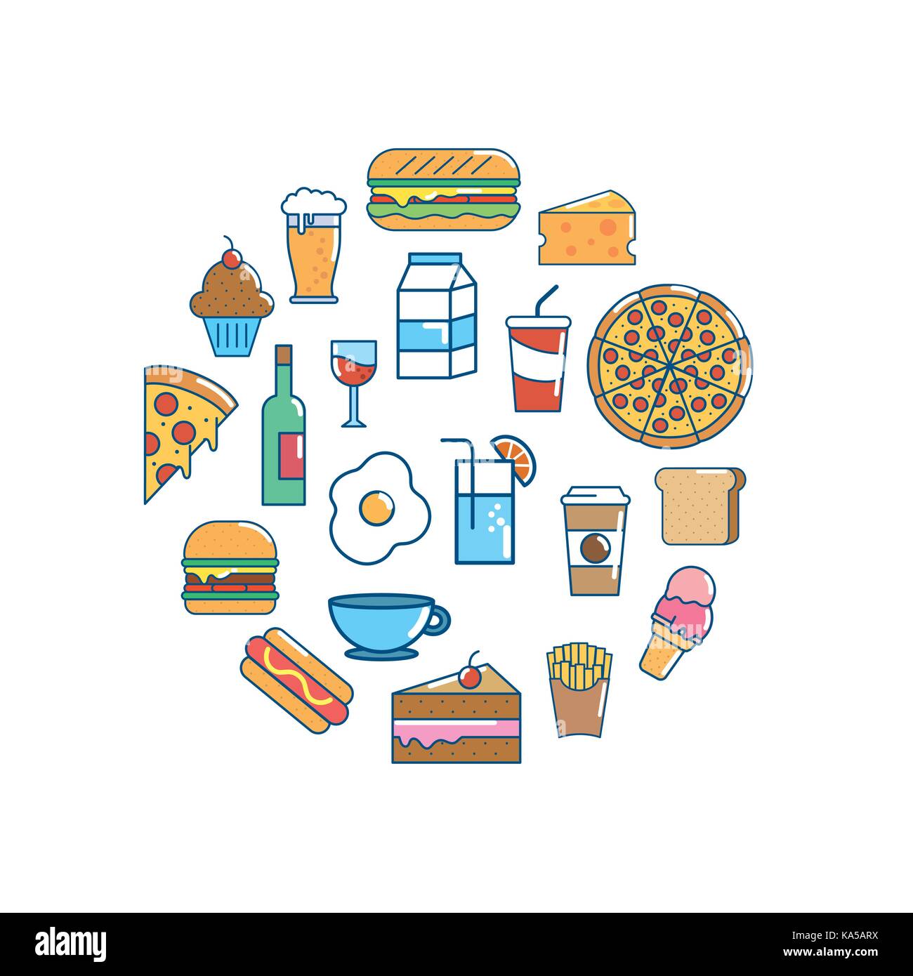 tasty food nutrition backgrou design Stock Vector Image & Art - Alamy