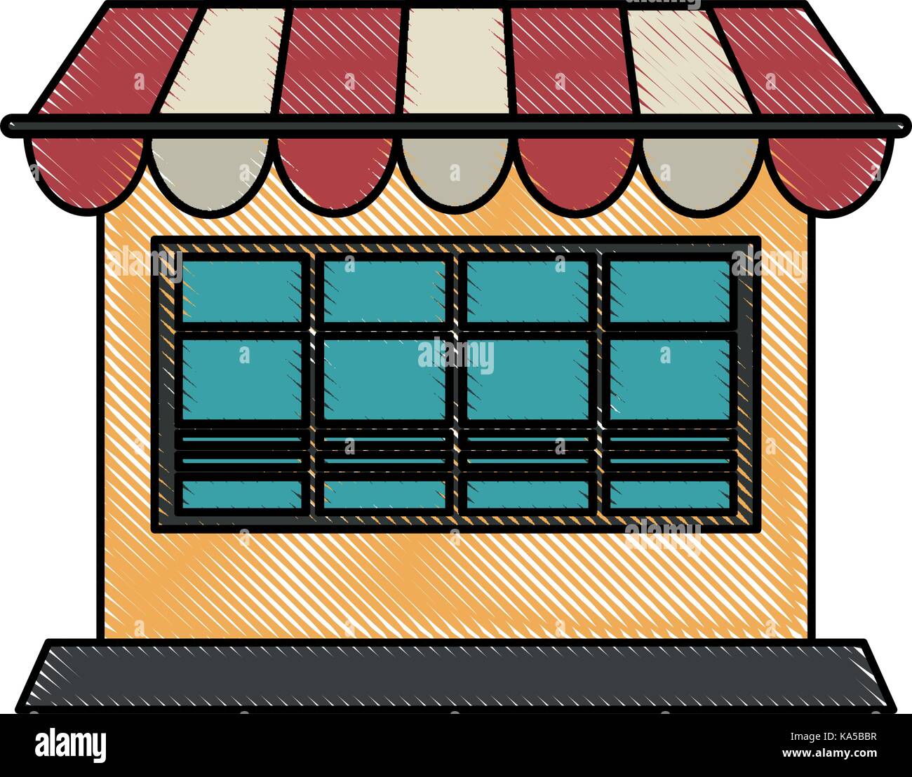 window shop sun umbrella Stock Vector Image & Art - Alamy