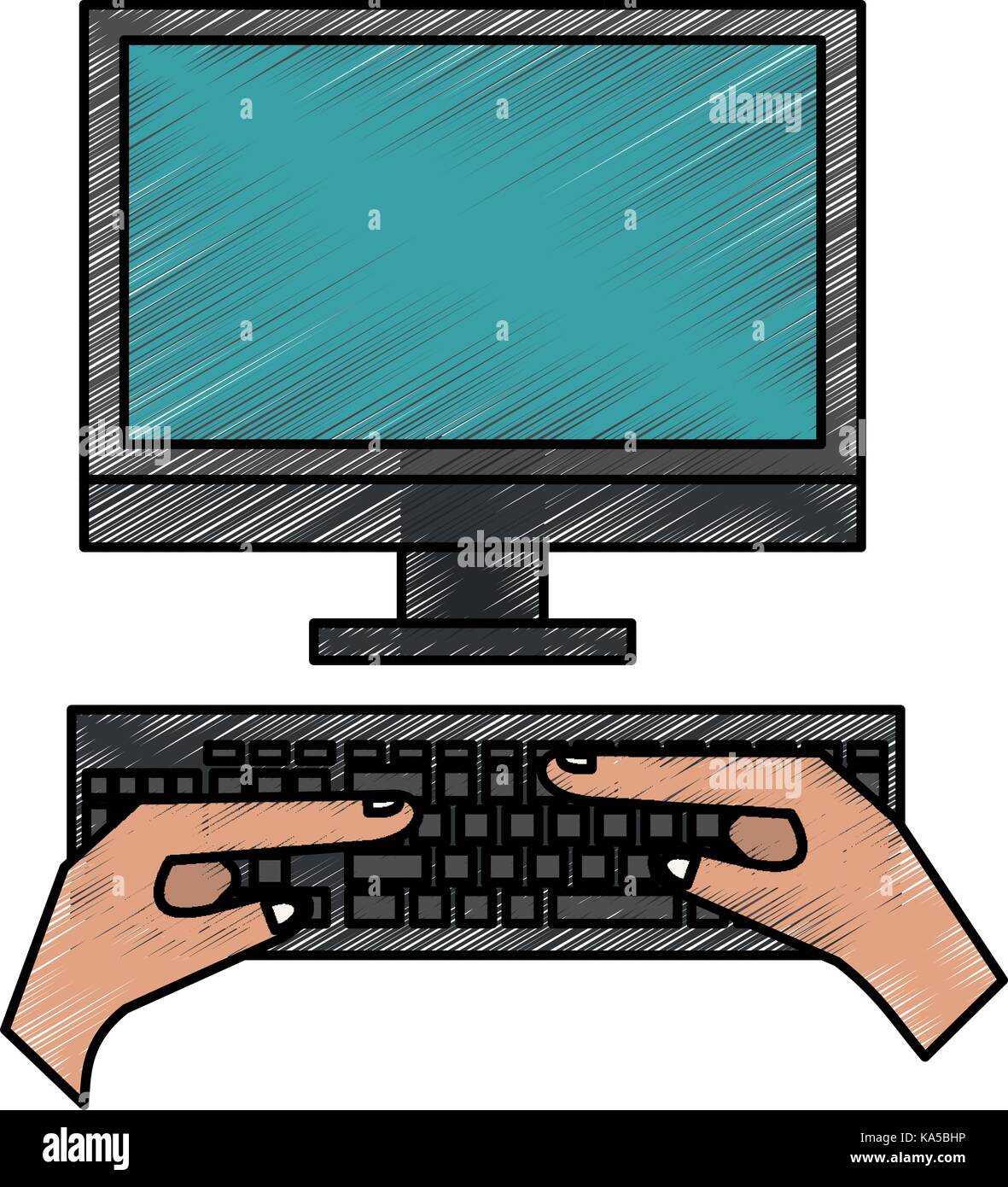 Typing development Stock Vector Images - Alamy