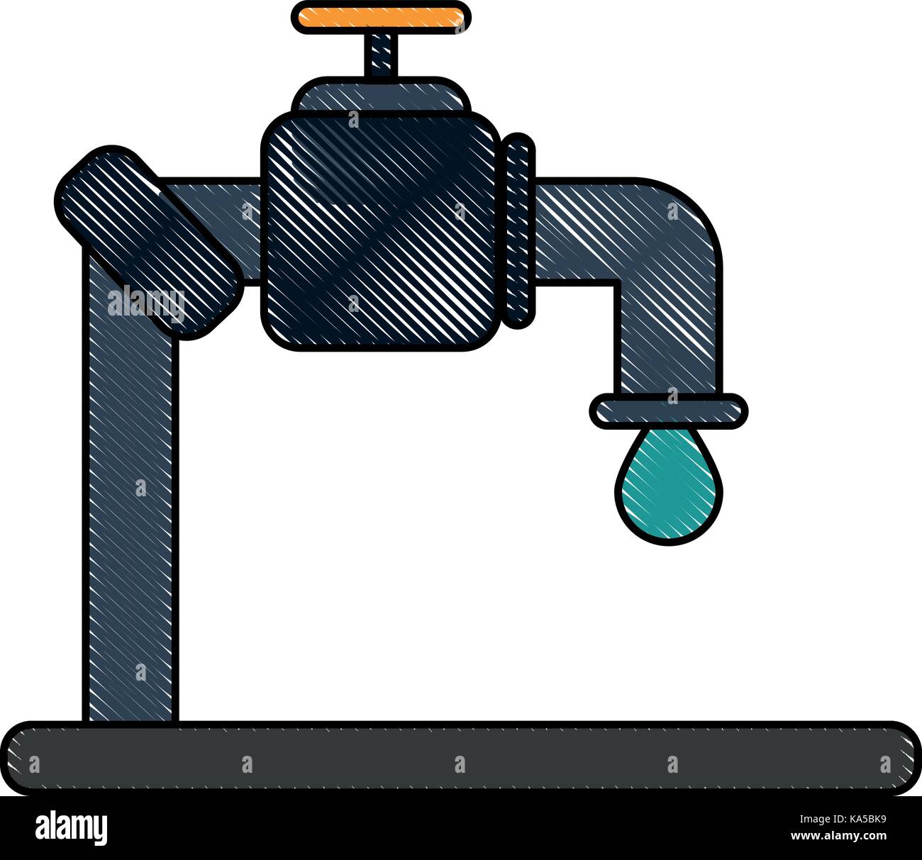 faucet water dripping Stock Vector Image & Art - Alamy
