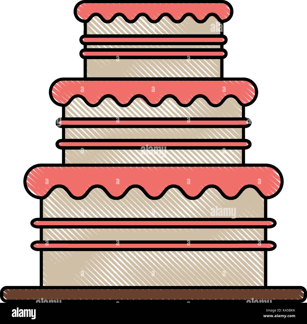 Pink buttercream Stock Vector Images - Alamy