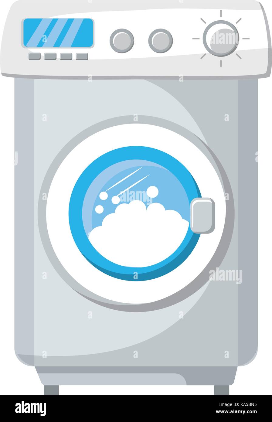 washing machine object to clean the clothes Stock Vector Image & Art ...