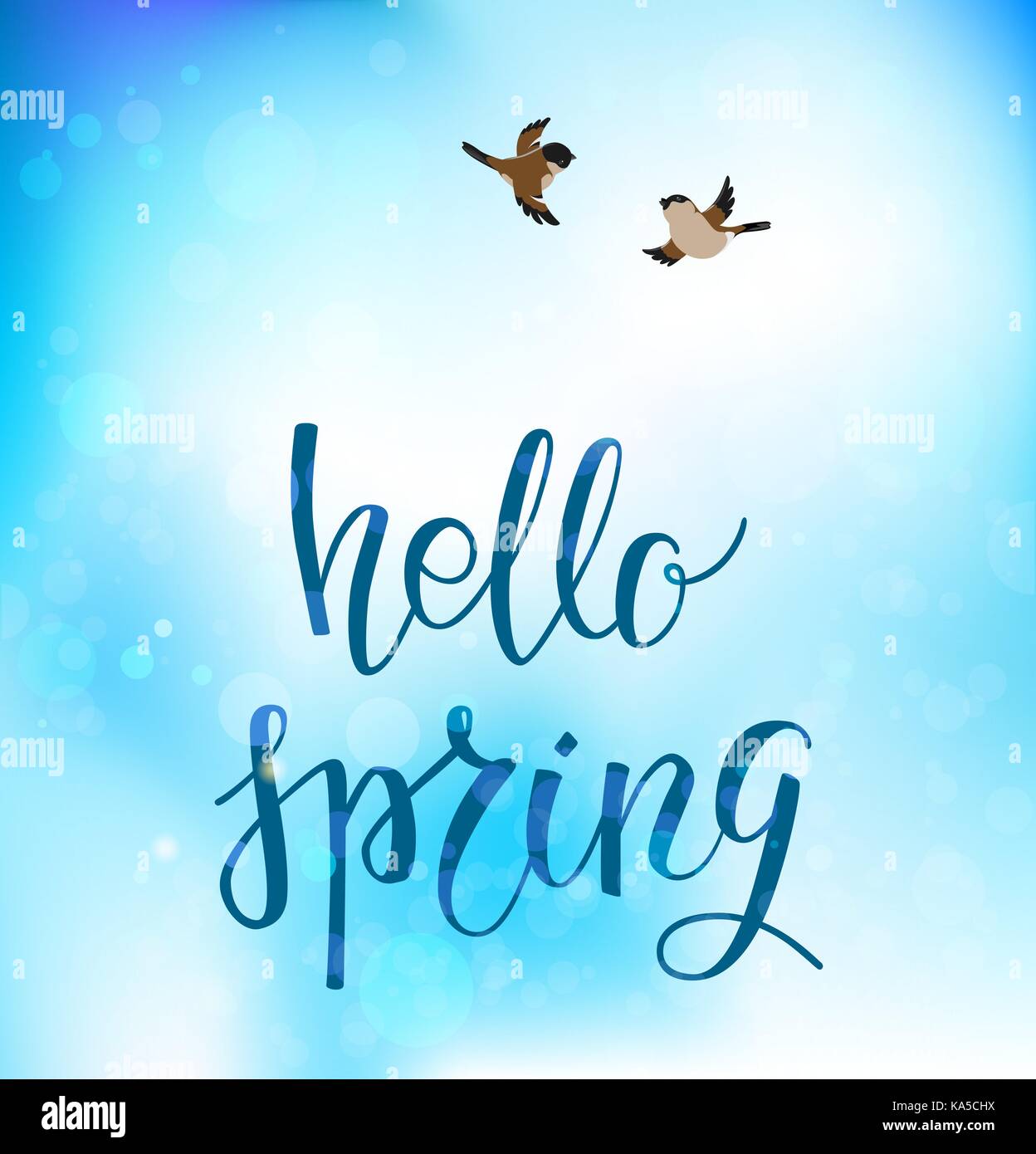 spring blue backdrop Stock Vector Image & Art - Alamy