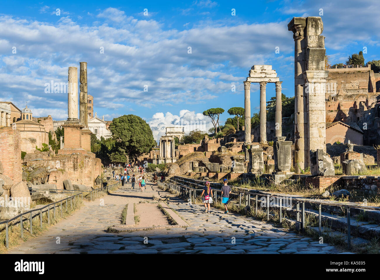 View of Forum of Rome Stock Photo - Alamy