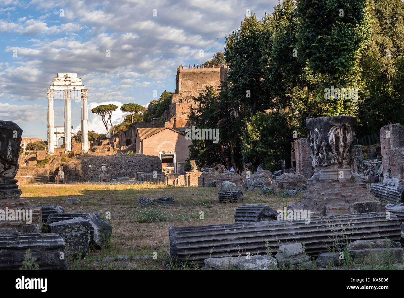View of Forum of Rome Stock Photo - Alamy