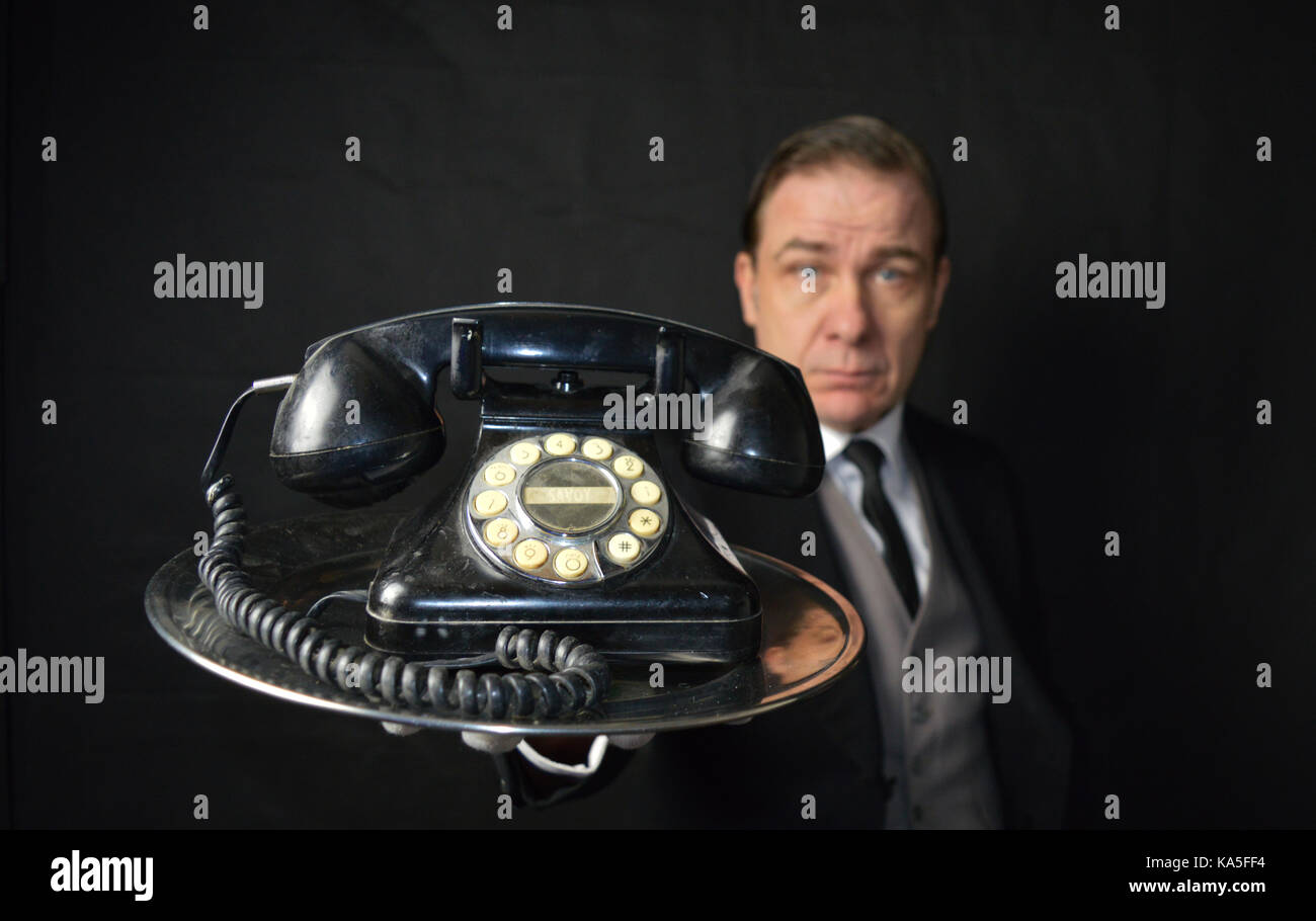 Classic British Butler Stock Photo - Alamy