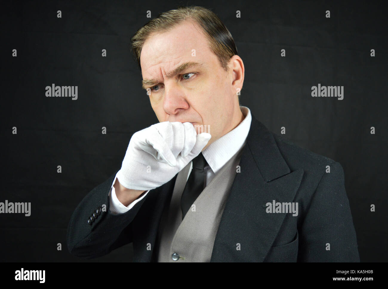Classic British Butler Stock Photo - Alamy
