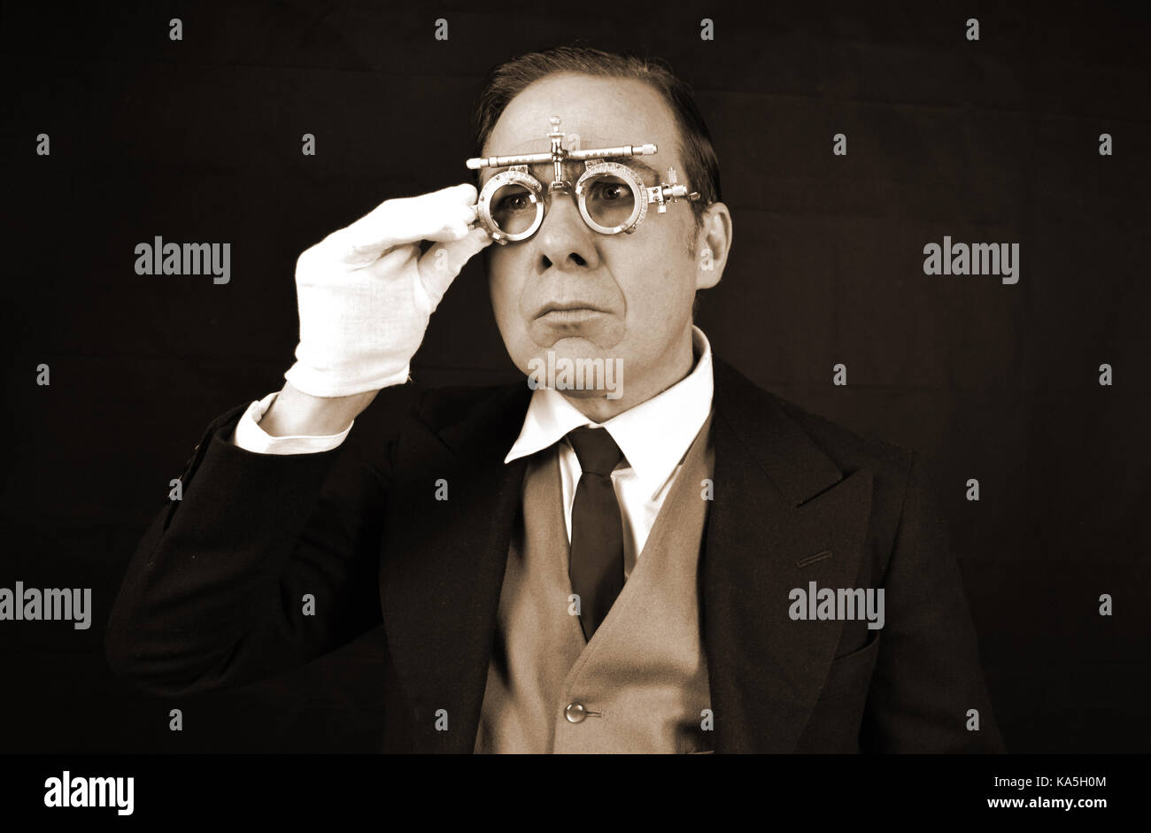 Classic British Butler Stock Photo - Alamy