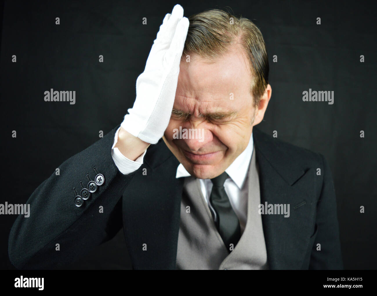 Classic British Butler Stock Photo - Alamy