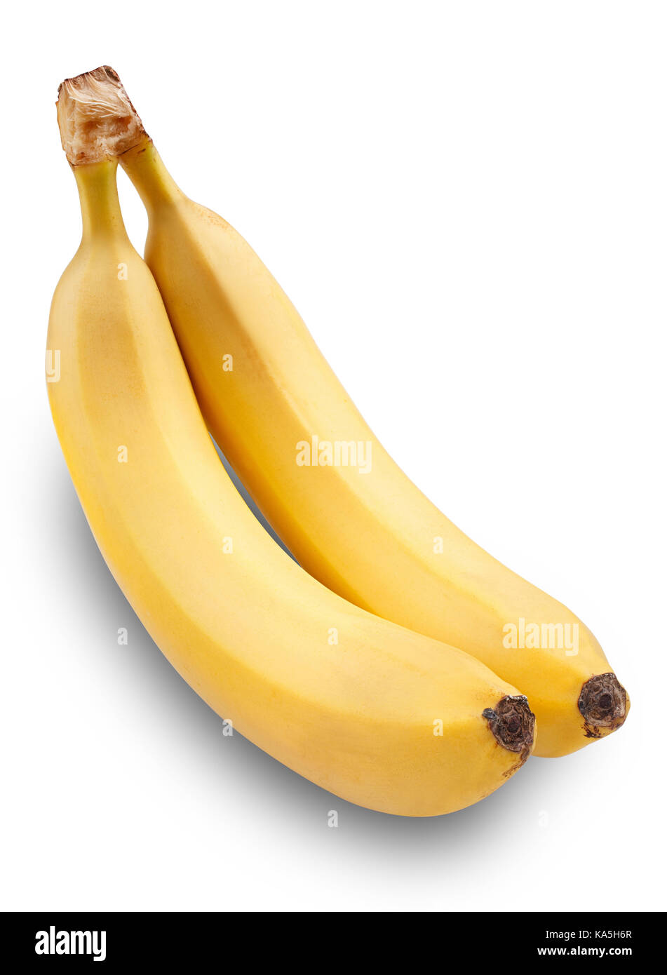 two bananas isolated on white background Stock Photo - Alamy