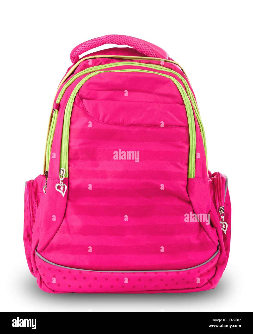 pink school backpack isolated Stock Photo - Alamy