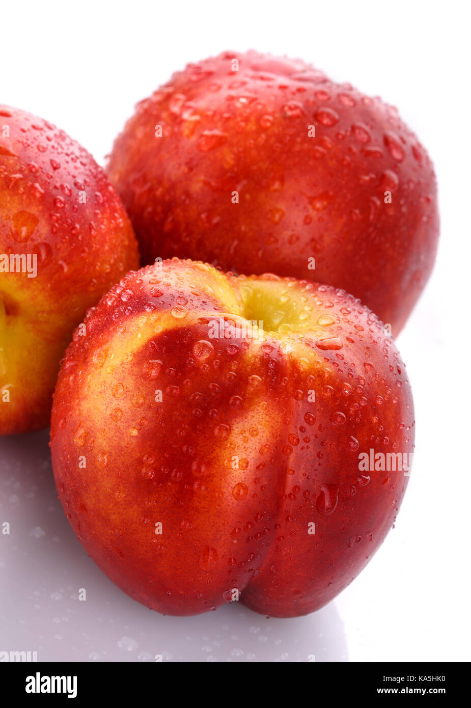 Fresh ripe red peaches hi-res stock photography and images - Alamy