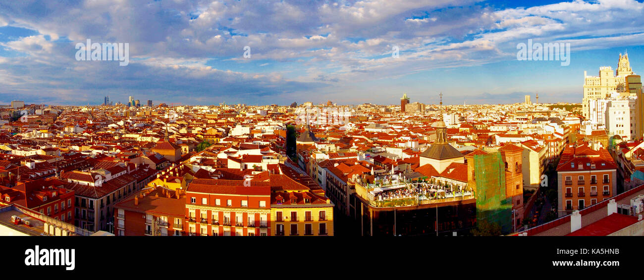 Aerial view of madrid Stock Photo - Alamy