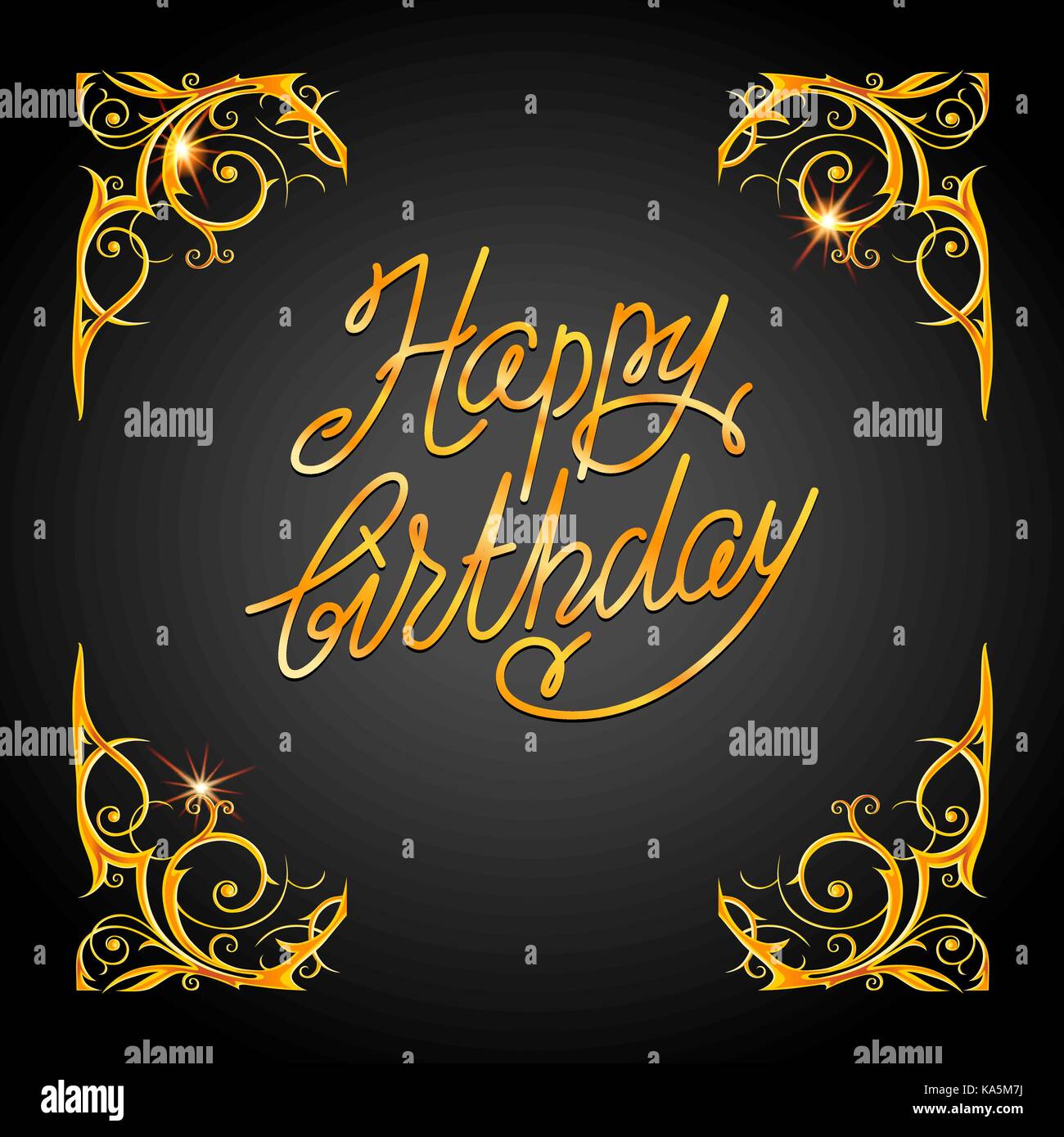 Gold holiday frame Stock Vector Image & Art - Alamy