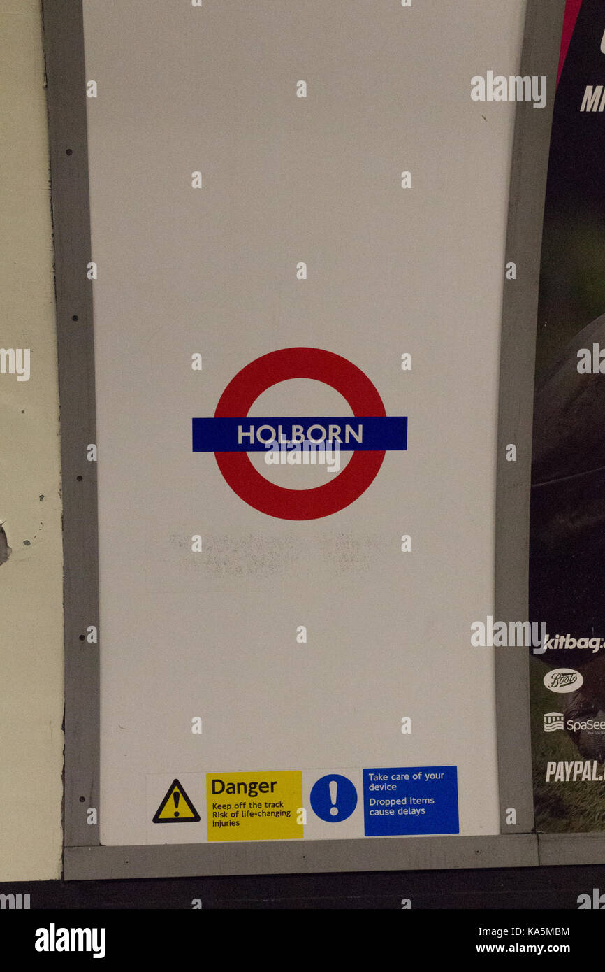 Holborn Underground station Stock Photo - Alamy