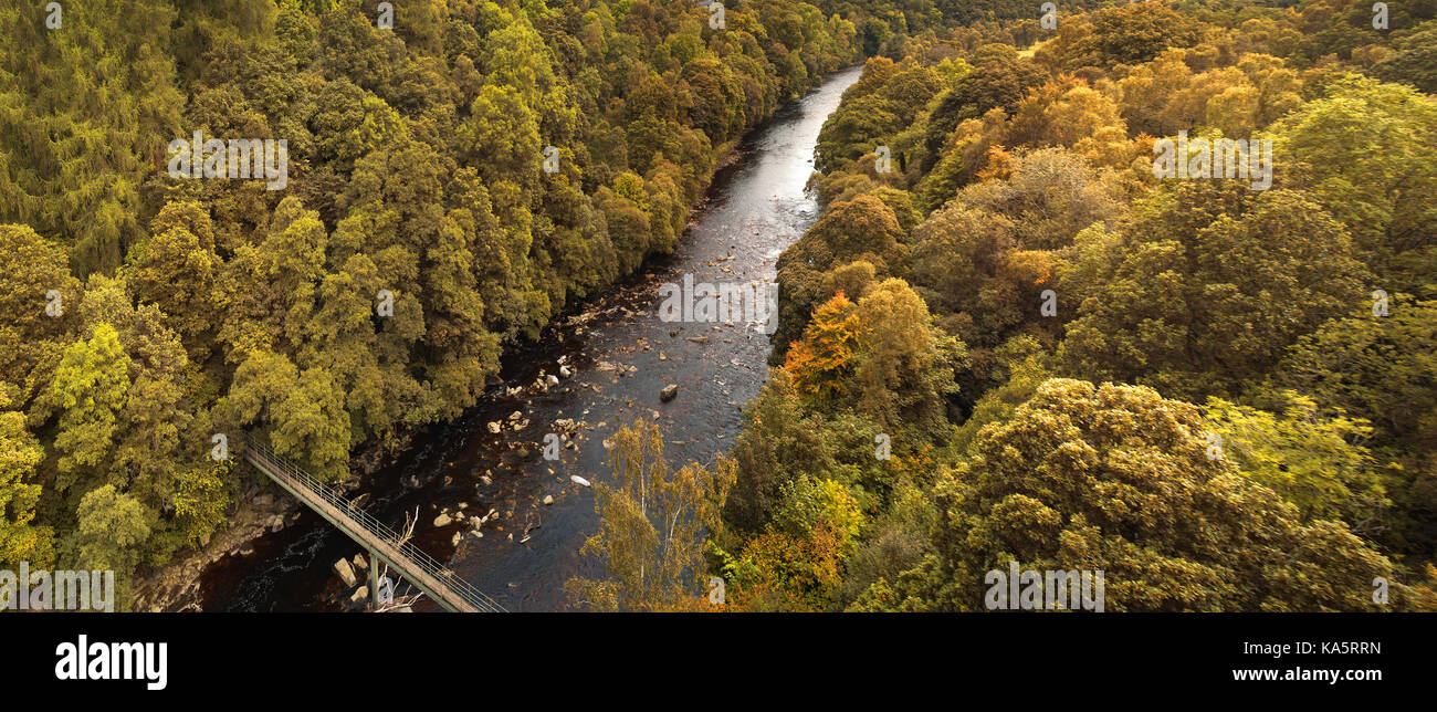 Lambley Viaduct crossing the river South Tyne in Northumberland / The ...