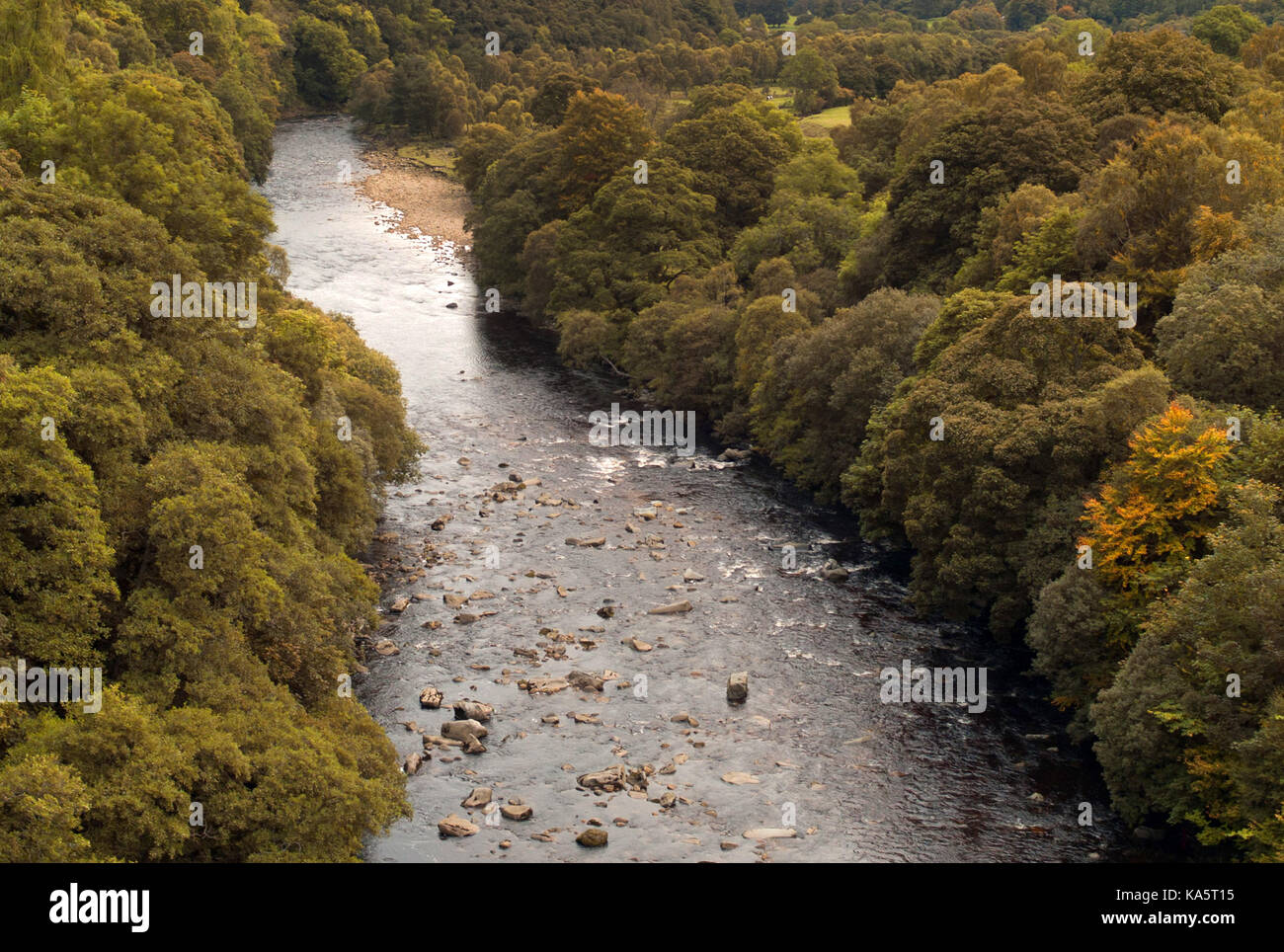 Lambley Viaduct crossing the river South Tyne in Northumberland / The ...