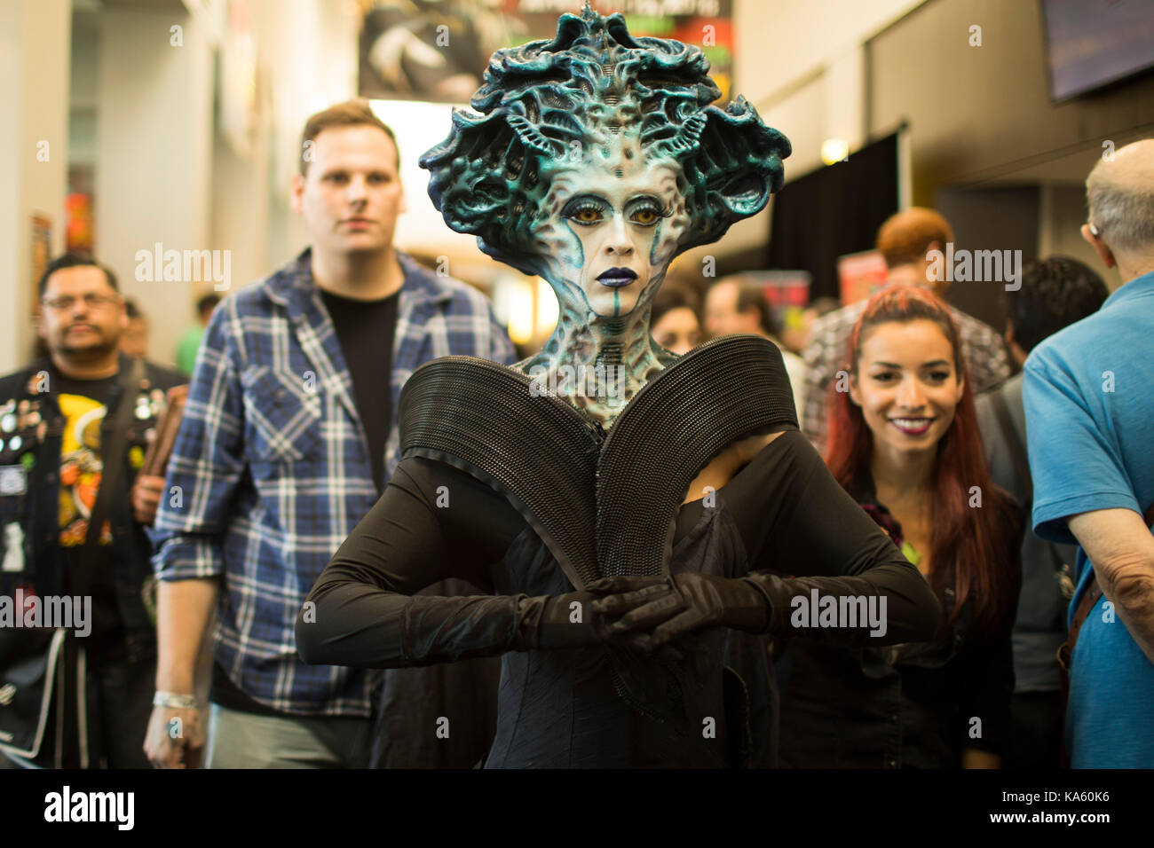 Horror creatures walk in the lobby, Son of Monsterpalooza at The ...